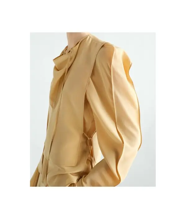 LEMAIRE Layered Blouse In Silk And Viscose Cloth