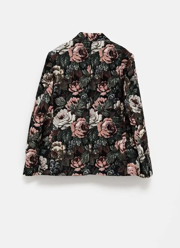 Dries Van Noten Single-breasted Floral Jacket
