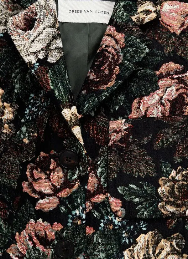 Dries Van Noten Single-breasted Floral Jacket