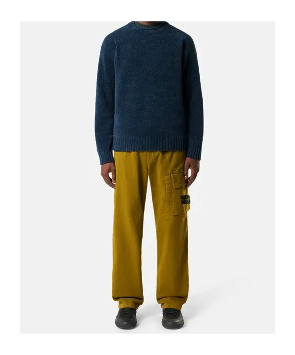 Stone Island Loose-fit Joggers With Drawstring Cuffs