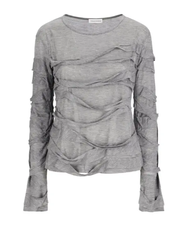 7 For All Mankind Draped Long Sleeve Sweater