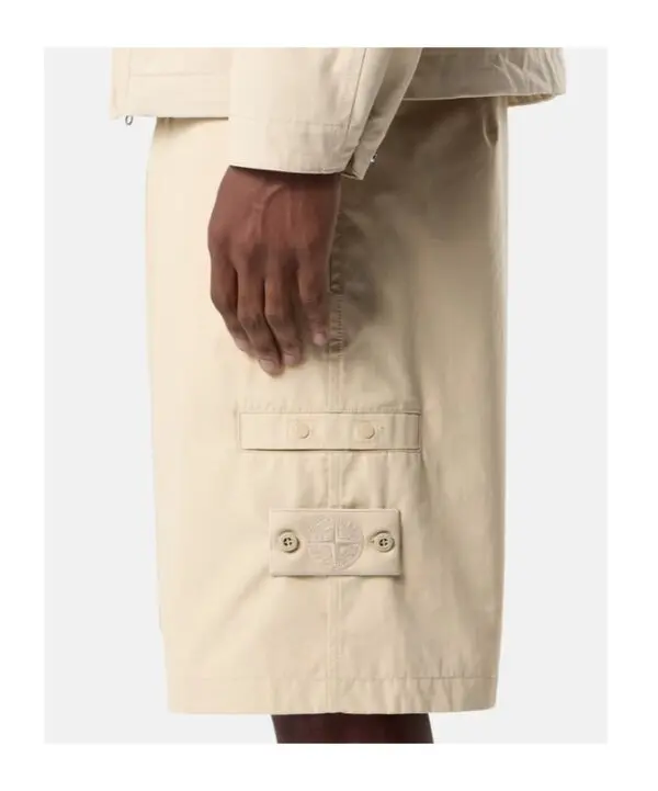Stone Island Windproof And Breathable Loose-wide-leg-fit Bermuda Shorts
