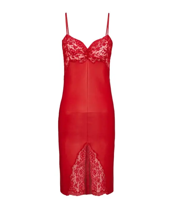 Saint Laurent Sleeveless Dress - Carmine