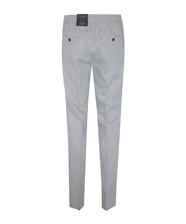 Incotex Drawstring Pleated Trousers - Gray