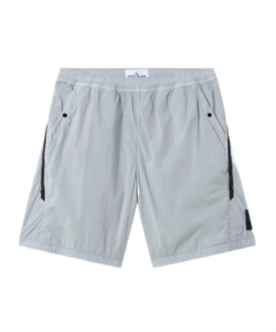 Stone Island Loose-wide-leg-fit Jogger Shorts With Zip Pockets