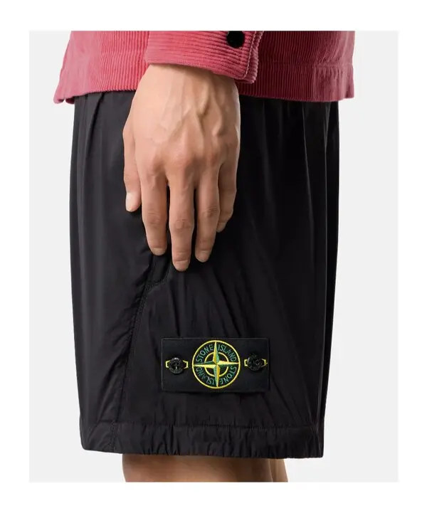 Stone Island Compass-patch Drawstring Shorts