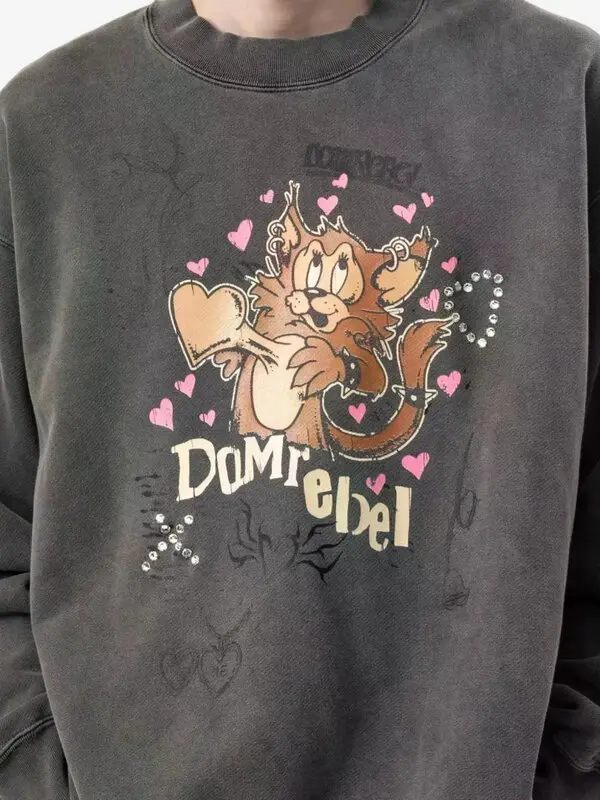 DOMREBEL Boom Crystal-embellished Sweatshirt