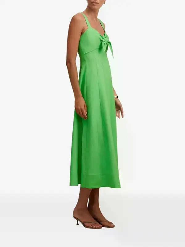 EVER NEW Kara Tie-front Midi Dress