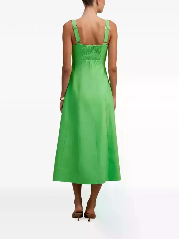 EVER NEW Kara Tie-front Midi Dress