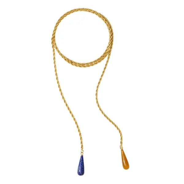 ALEXIE OF ATHENS Ritual Tie Lariat Manifestation - Gold