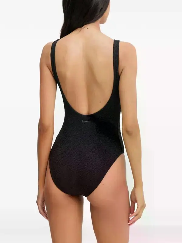 Nike Seersucker-effect Swimsuit