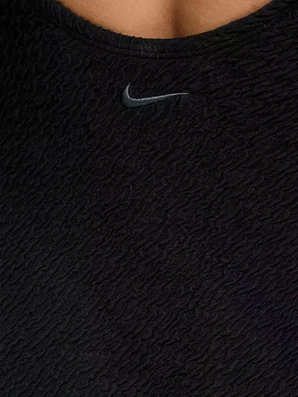 Nike Seersucker-effect Swimsuit