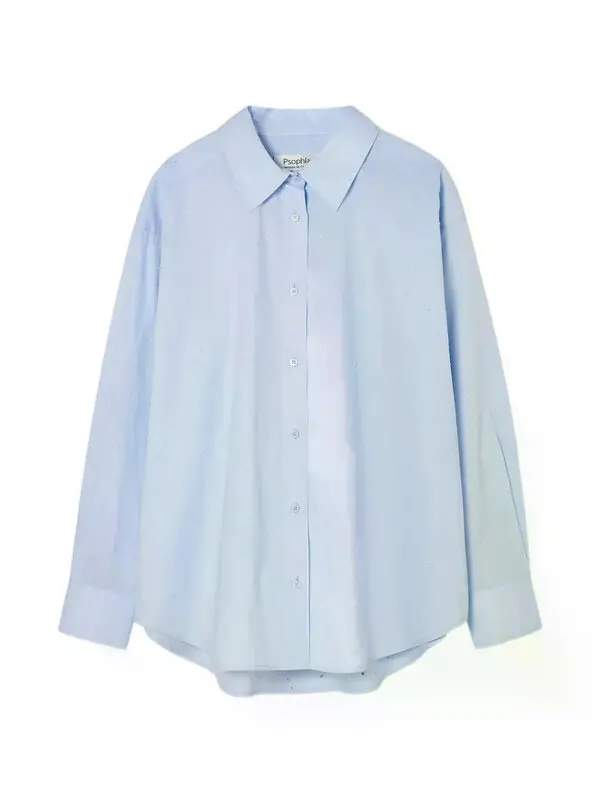 PSOPHIA Crystal-embellished Oversized Shirt