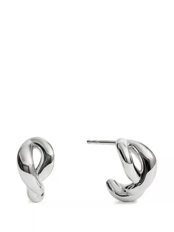 Monica Vinader Ochre Huggie Earrings - Silver