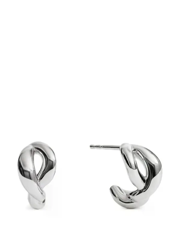 Monica Vinader Ochre Huggie Earrings - Silver