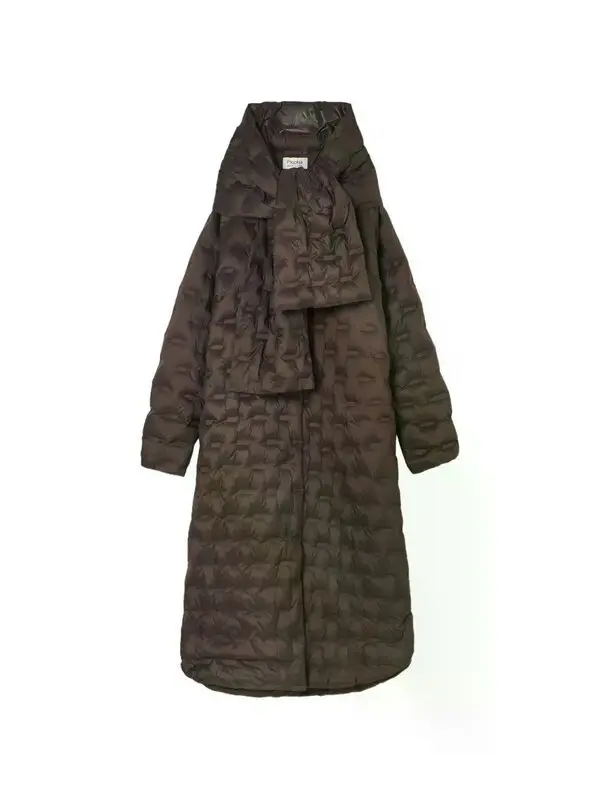 PSOPHIA Reversible Quilted Scarf-detail Coat