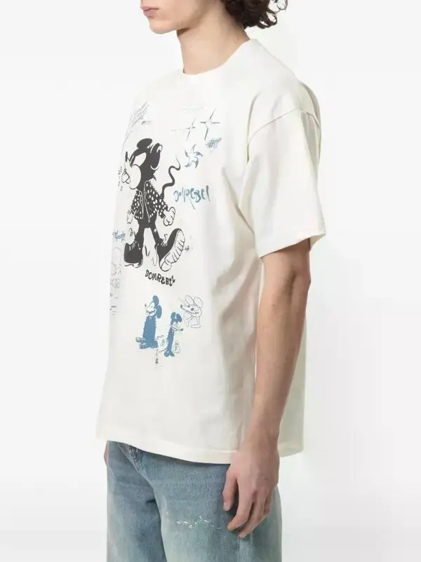 DOMREBEL Spit Graphic-print T-shirt - White
