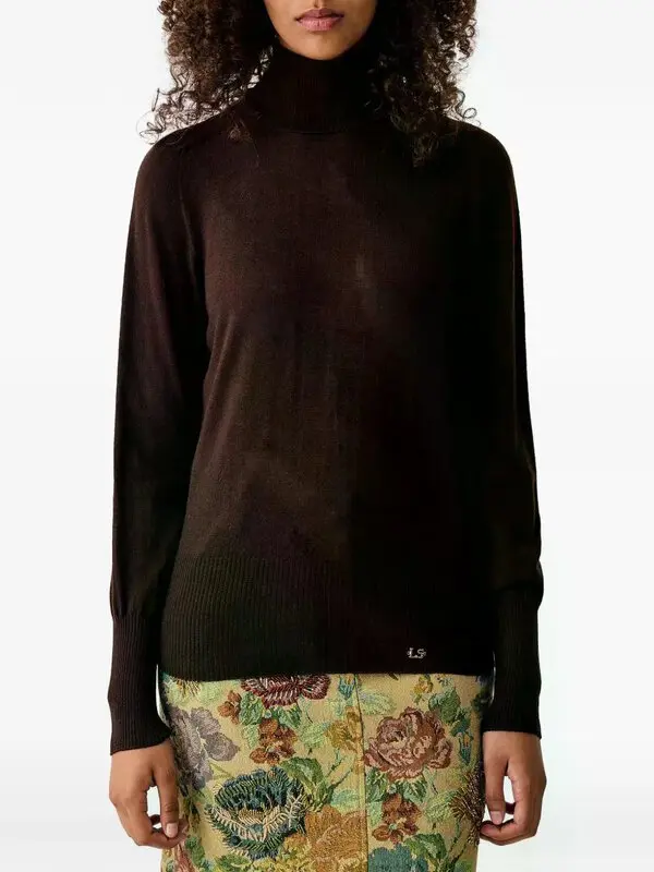 Luisa Spagnoli Logo-plaque Roll-neck Sweater
