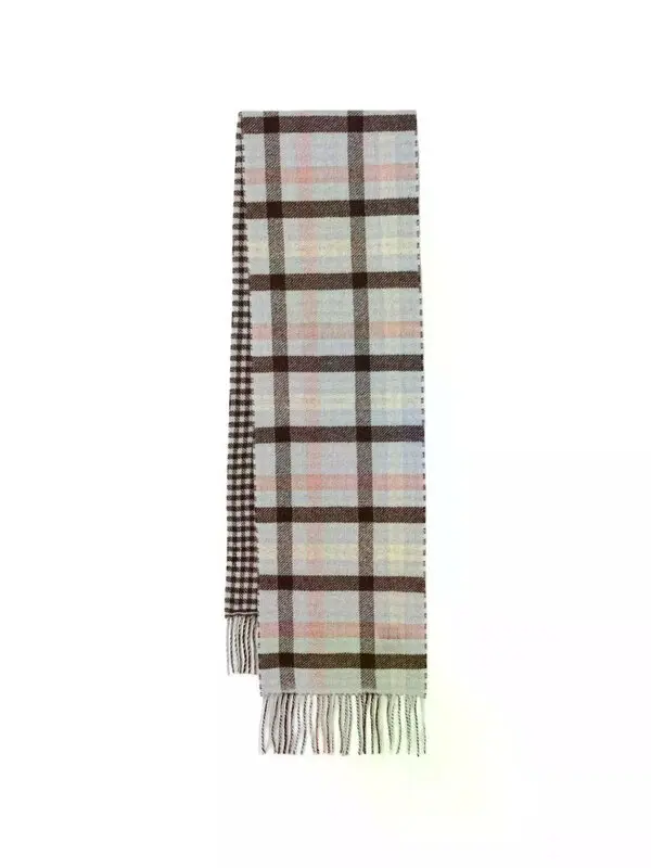 Marc O'polo Check-pattern Fringed Scarf