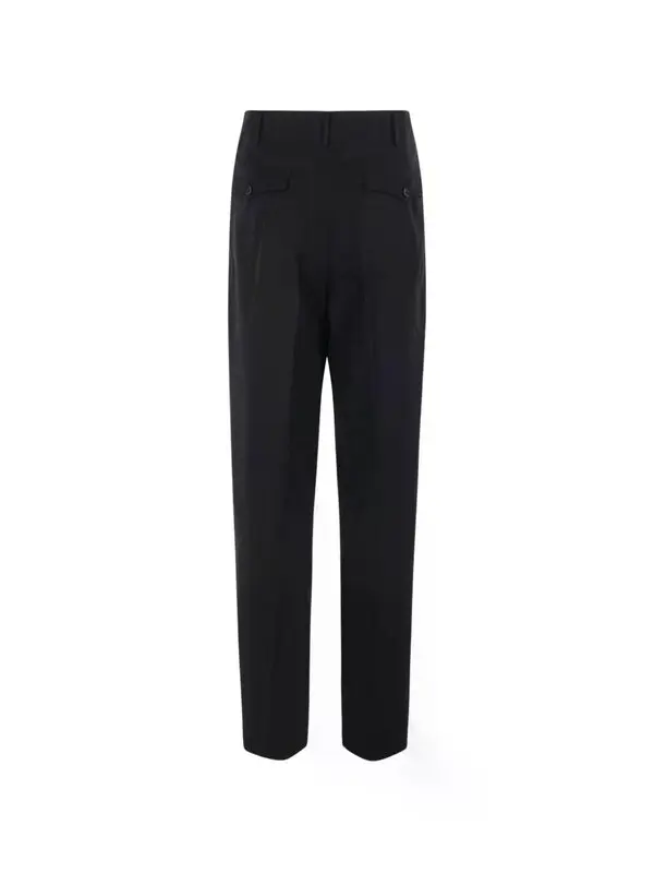Yohji Yamamoto Pleat-detail Wool Trousers