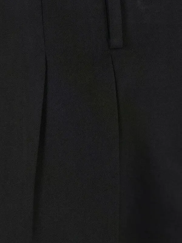 Yohji Yamamoto Pleat-detail Wool Trousers