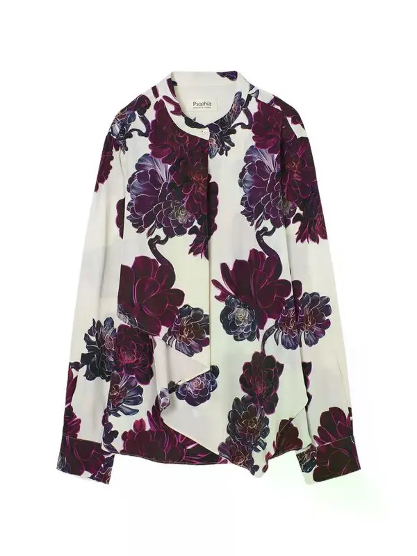 PSOPHIA Aeonium Floral-print Blouse