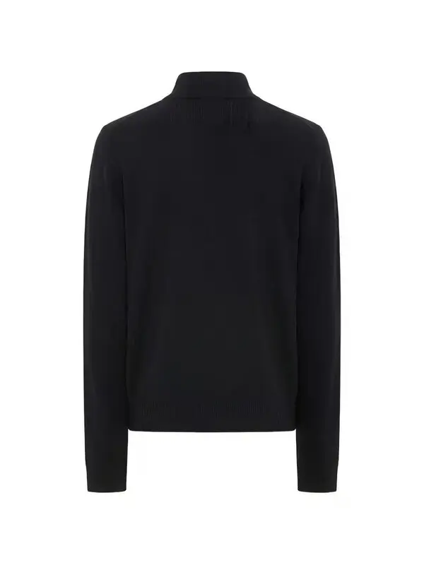 Peserico Quarter-zip Knitted Sweater - Black