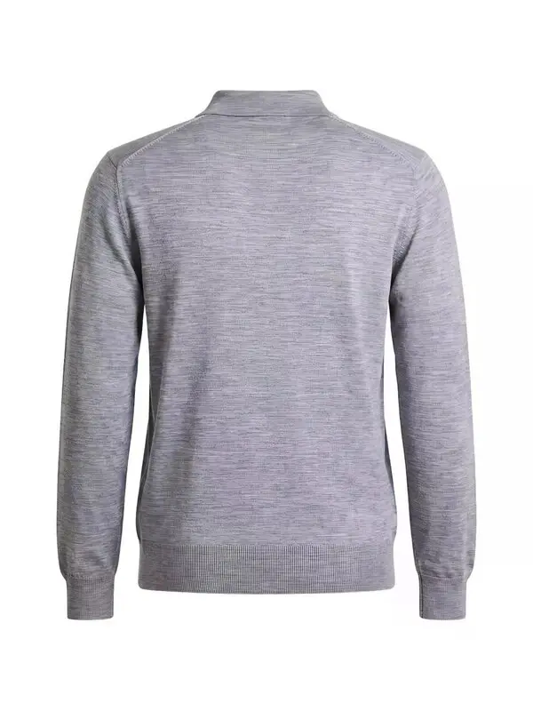 Peserico Virgin Wool Polo Shirt - Grey
