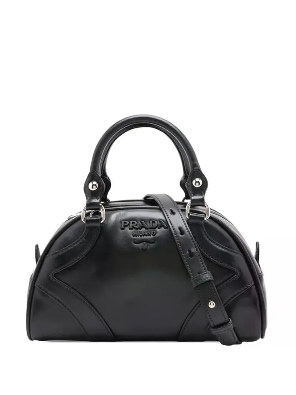 Prada 2000-2010 Vitello Drive Bowling Bag Satchel