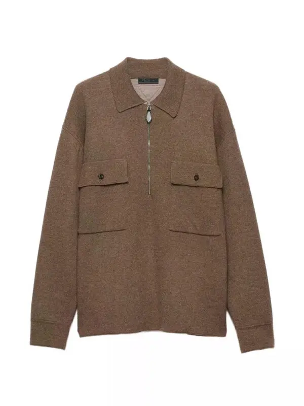 Prada Cashmere Polo Shirt - Brown