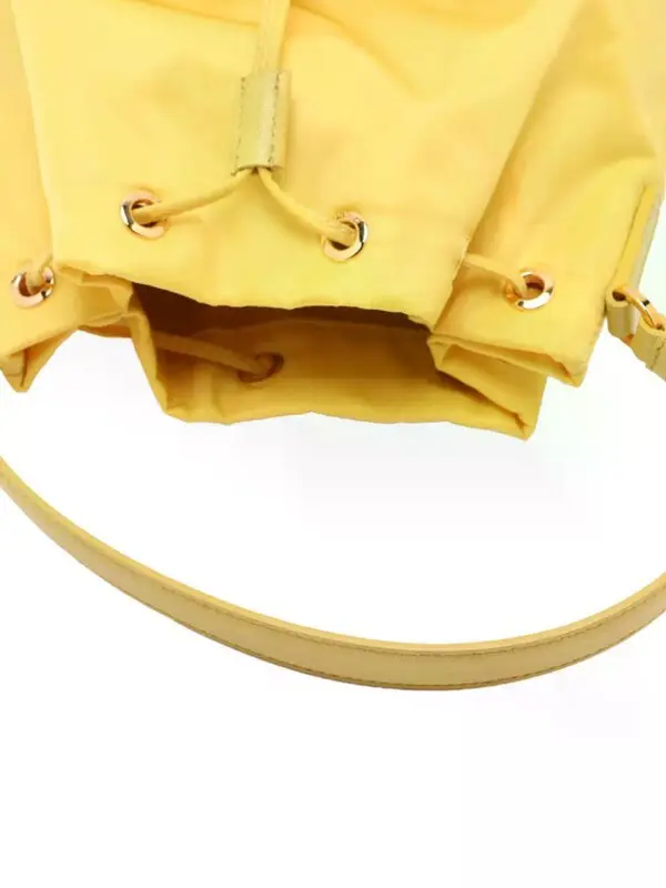 Prada 2013-2026 Tessuto Duet Bucket Bag Satchel - Yellow