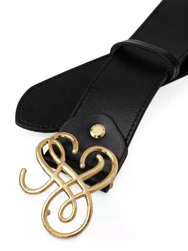 Luisa Spagnoli Monogram-plaque Leather Belt