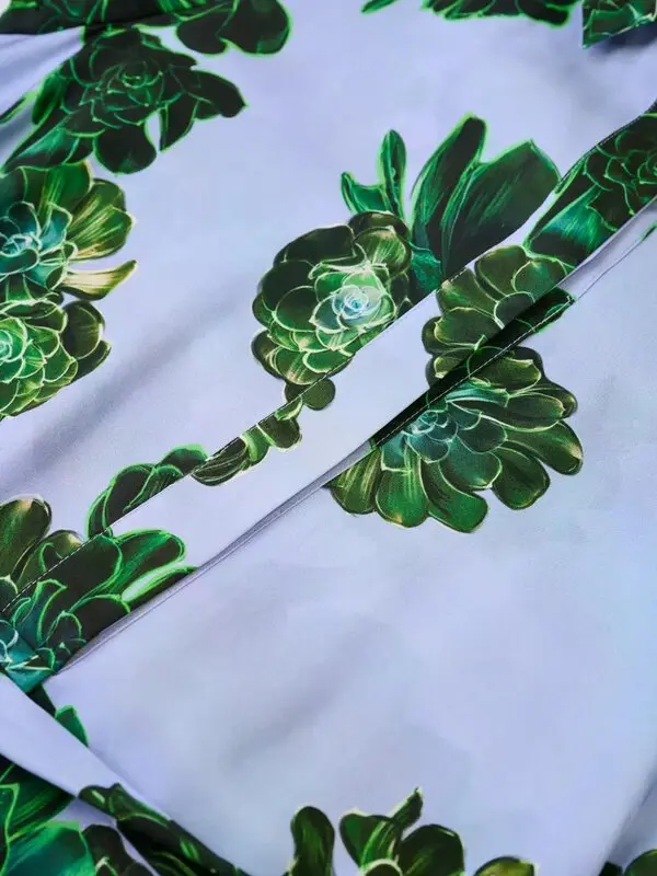 PSOPHIA Aeonium Floral-print Belted Maxi Dress