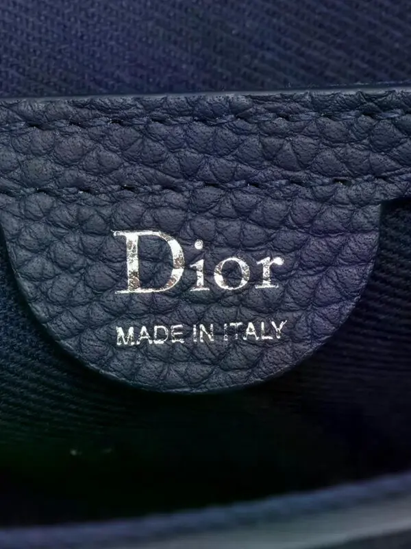Dior 2020-2026 Mini Gravity Leather Saddle Messenger Bag Crossbody Bag - Blue