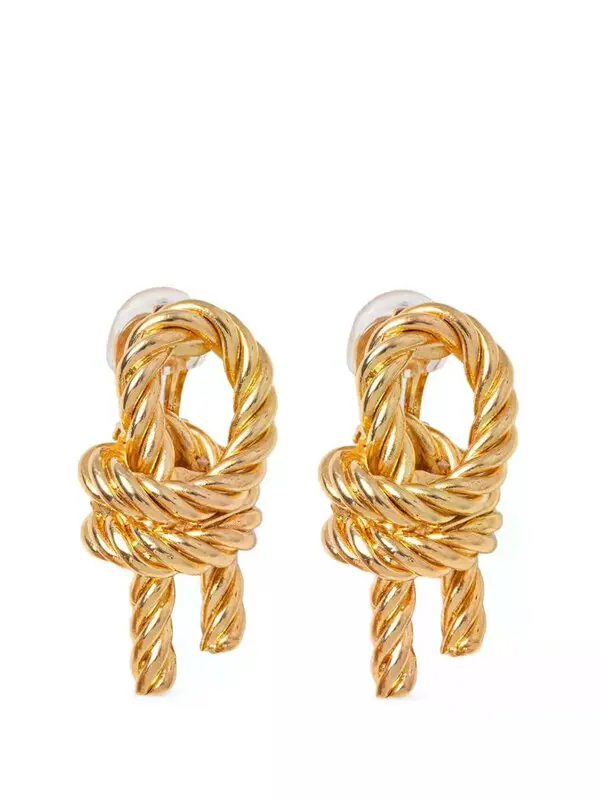 Luisa Spagnoli Nasso Twisted Knot Earrings - Gold