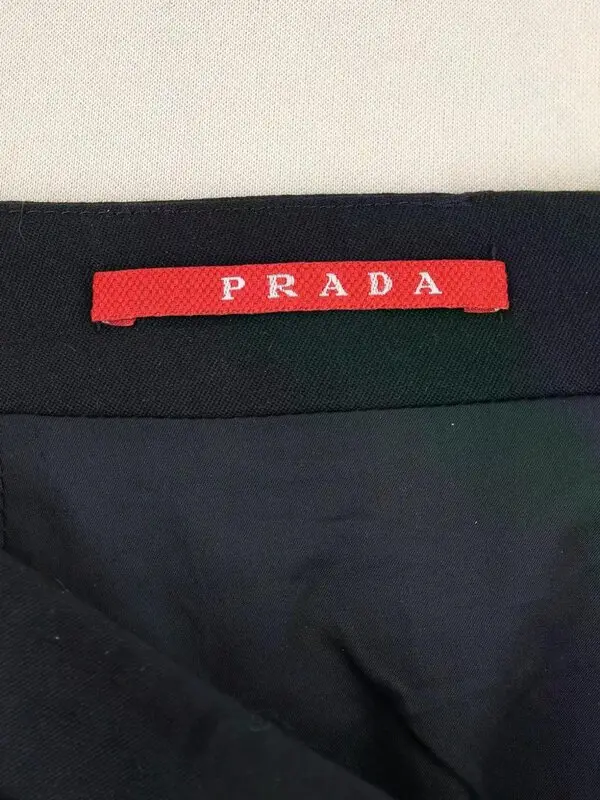 Prada Zip-up Pencil Midi Skirt