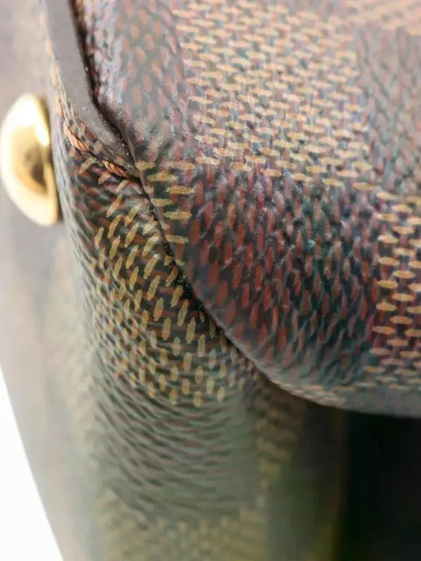 LOUIS VUITTON 2019 Damier Ebene Riverside Satchel - Brown