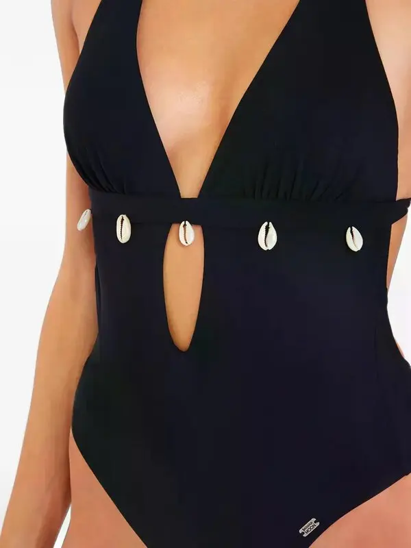 BANANA MOON Shell-embellished Cutout Swimsuit