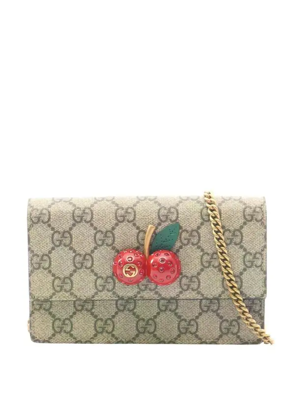 Gucci 2016-2026 Mini Gg Supreme Cherry Crossbody Bag