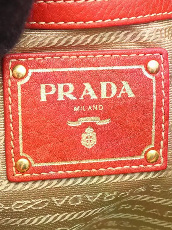 Prada 2000-2010 Vitello Daino Side Zip Tote Bag