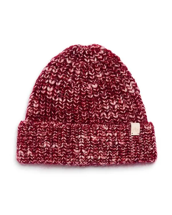 Rag & Bone Marlee Wool & Mohair Blend Knit Beanie - Red
