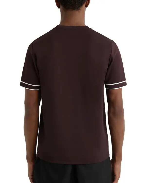 REISS Oscar Textured Piped Tee