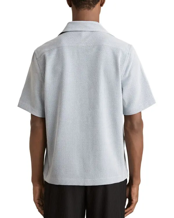 REISS Sensei Narrow Stripe Pocket Shirt