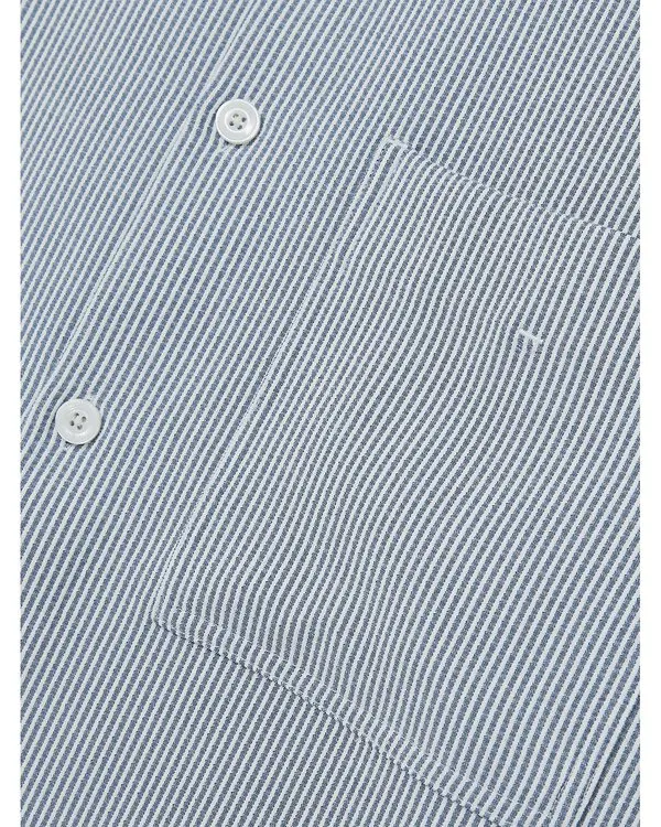 REISS Sensei Narrow Stripe Pocket Shirt