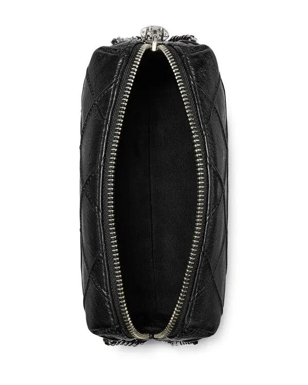 Tory Burch Fleming Distressed Quilted Leather Crossbody