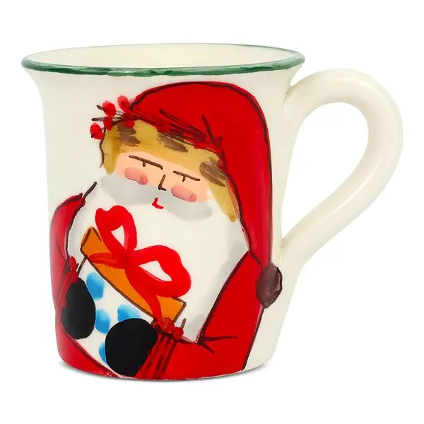 VIETRI Old St. Nick 2026 Limited Edition Mug - Red