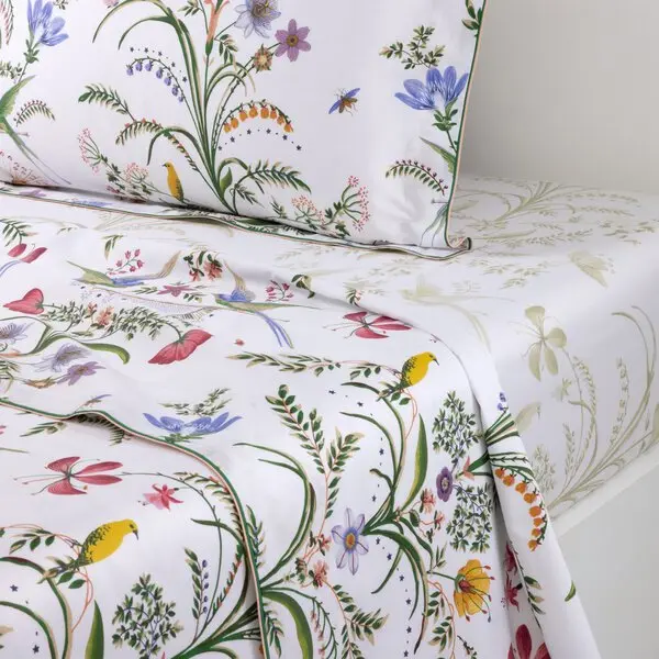 YVES DELORME Botanic Fitted Sheet, Queen