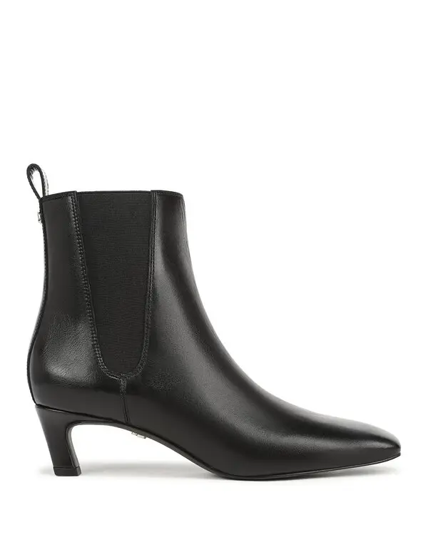 Sam Edelman Peony Leather Ankle Boots - Black