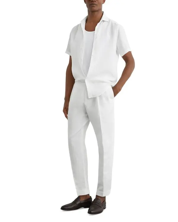 REISS Tapered Pleat Trousers