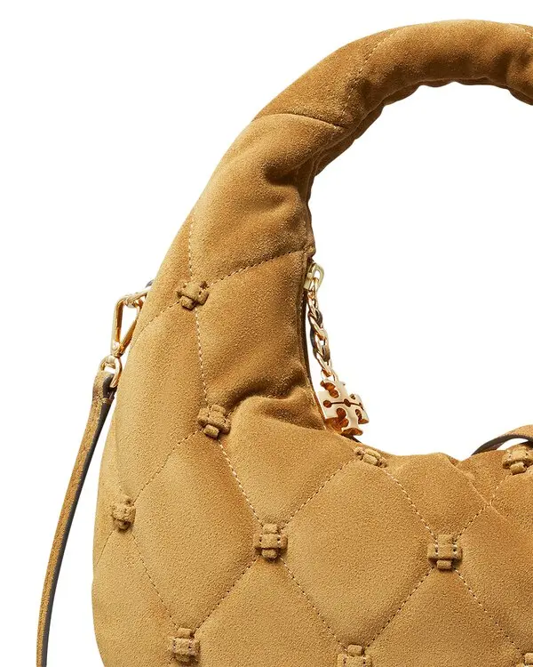 Tory Burch Bunny Knot Suede Crossbody